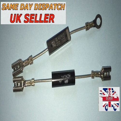 Microwave Oven Diode Set 2X062H/HV-6X2P1 & HVM12/CL01-12 (Fuse blows on ...