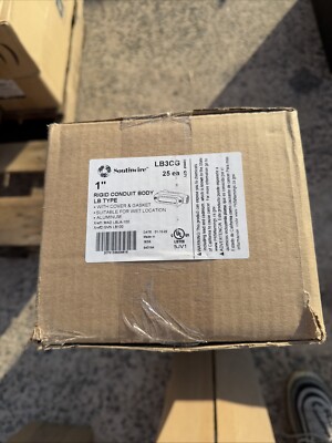 BOX OF (25 Southwire LB3CG 1-Inch LB Conduit Body with Cover Southwire ...