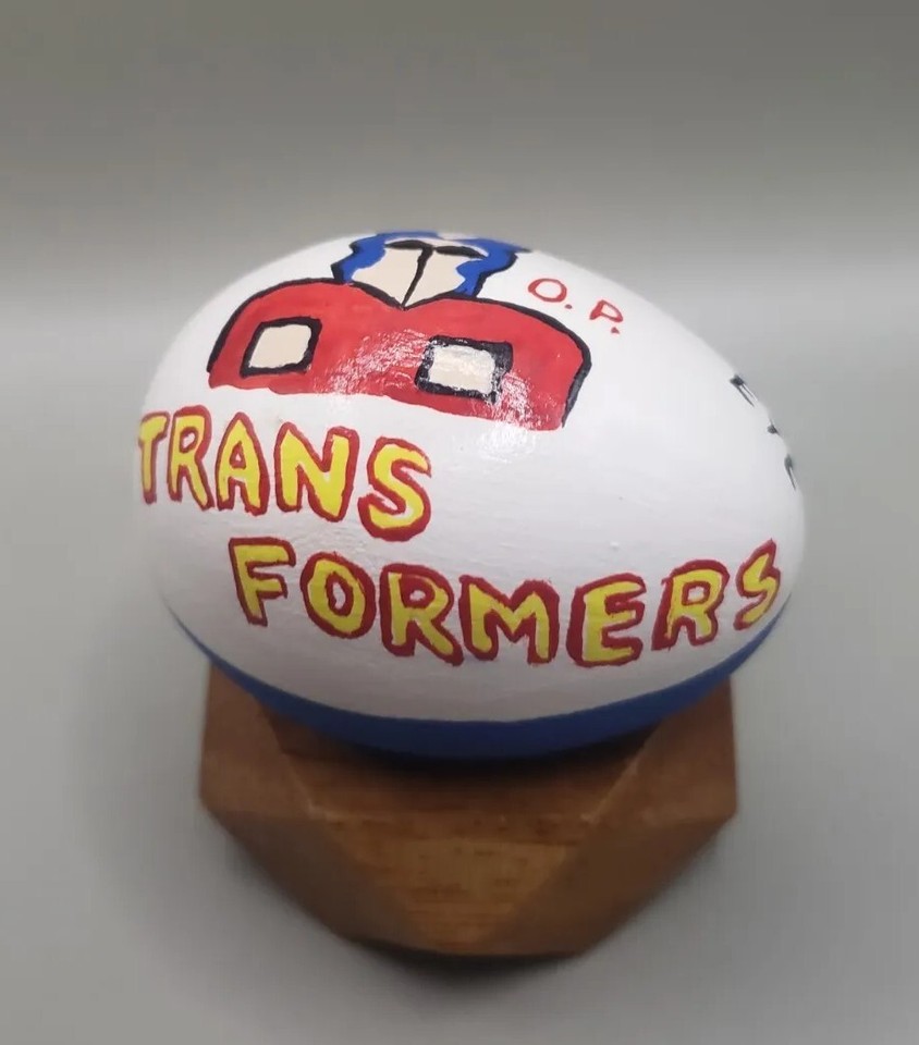 Easter Egg Figurine Transformers Hand Painted Collectible Egg Optimus ...