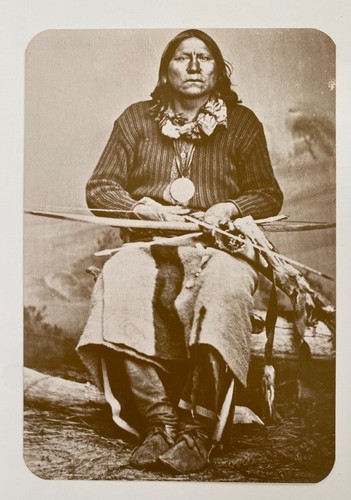 Satanta Kiowa Chief Old West Collectors Postcard Series Reprint FREE ...