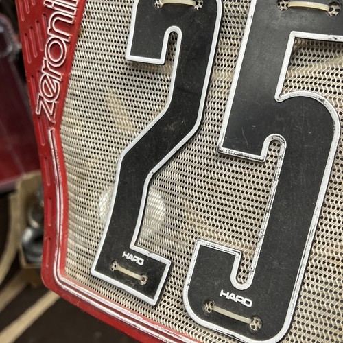 Zeronine BMX Number Plate Haro 25 2 5 Red Vintage Handle Bar Old School ...