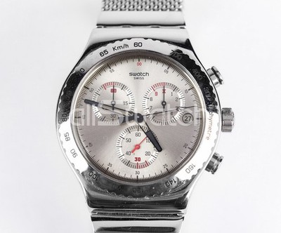 Swatch Irony Chrono - YVS405G - Silverish - Leggermente Usato - | eBay
