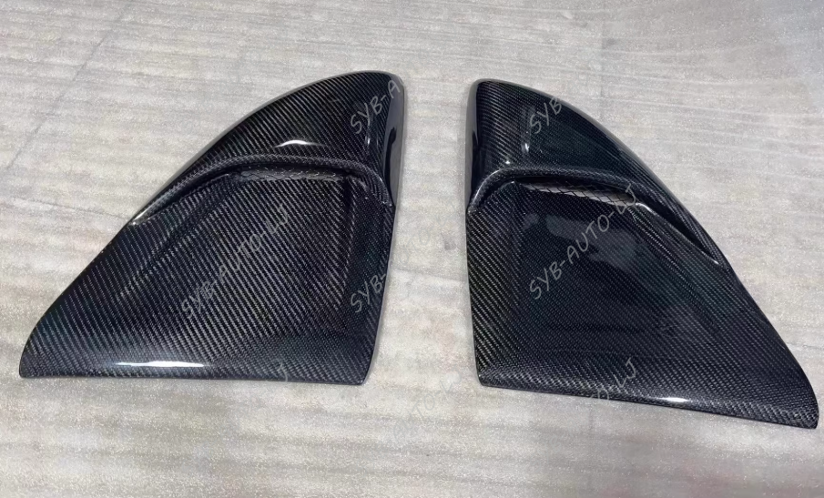 For Porsche 718 Cayman GT4RS style Real Carbon Rear Window Louver Side ...
