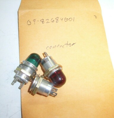 Littelfuse - 2 lot Neon Red Green Bulb, Lamp panel display Drake ham cb ...