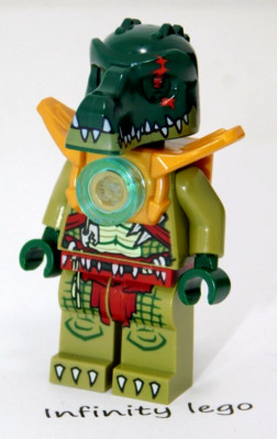 LEGO Cragger Minifig Gold Armor The Legend of Chima Crocodile Beast ...