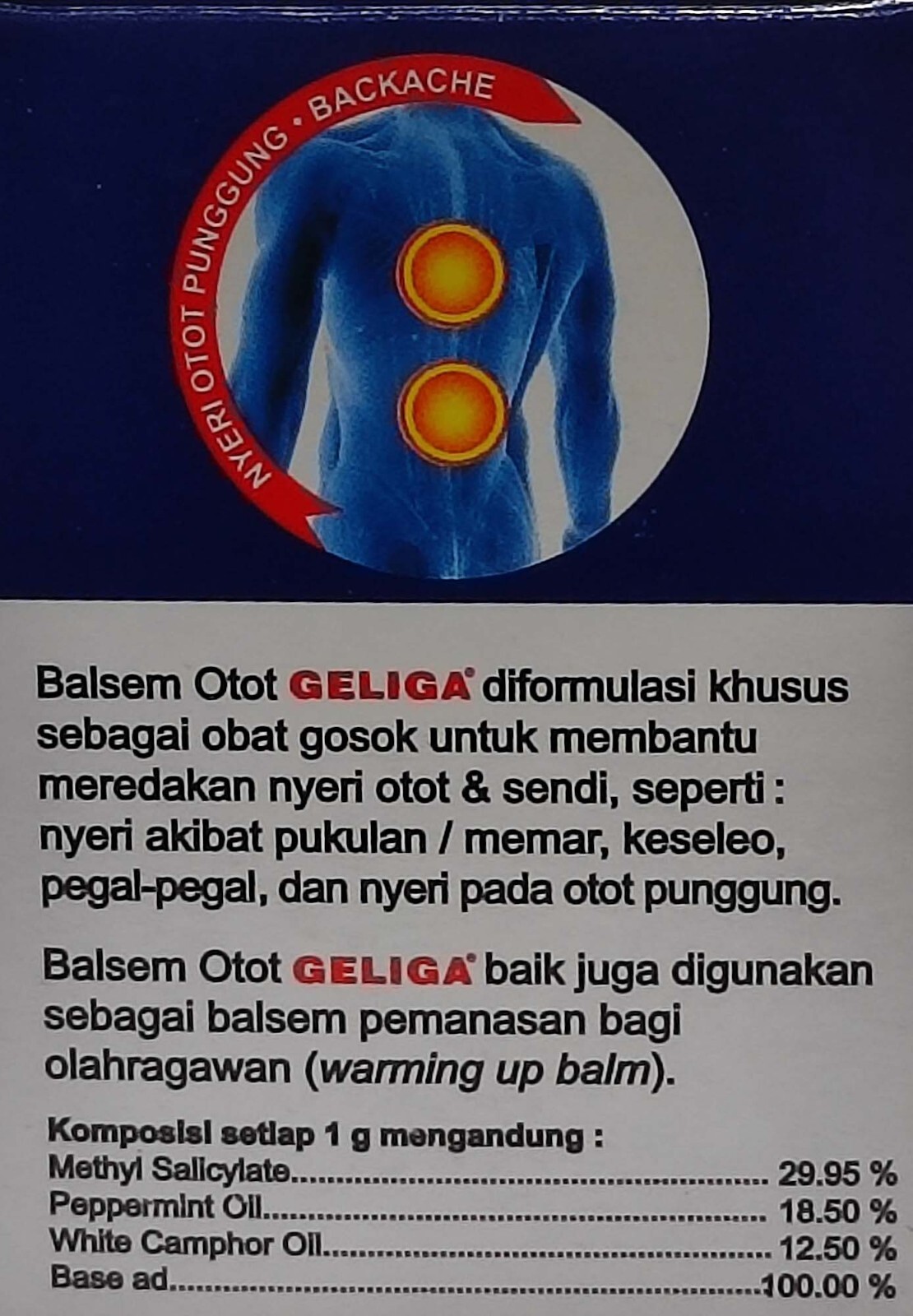 BUNDLE PAKET * EAGLE BRAND * 3 X Balsam Otot Geliga Muskelbalsam Geliga ...