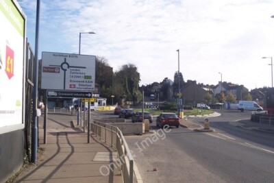 Photo 6x4 Roundabout on Stonebridge Road Northfleet The A226 from ...
