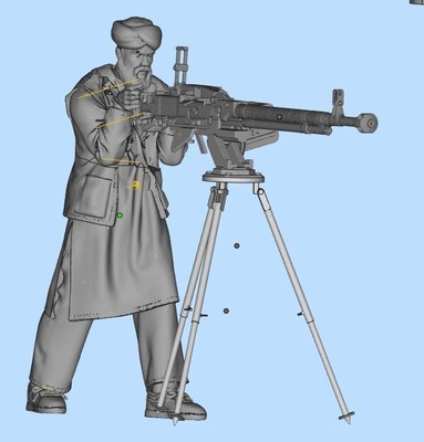 3D Printed 1/72 Deshka Heavy Machine Gun Land Version Model | eBay