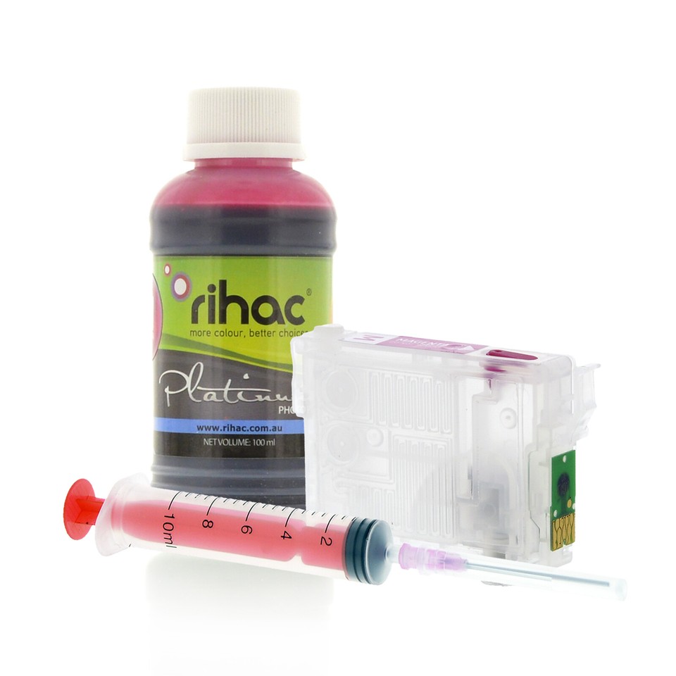 Rihac 252 252XL Refillable Cartridges + Ink alternative 4 Epson WF7710 ...