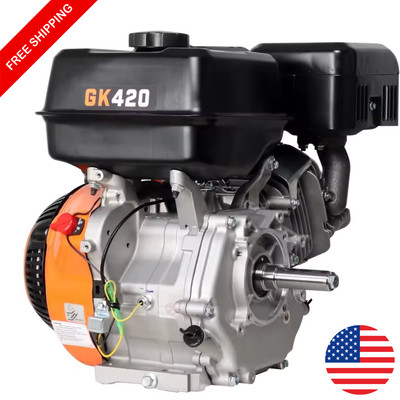 420cc 16HP Gas Engine with Electric Start – Horizontal Shaft Multi-Use ...
