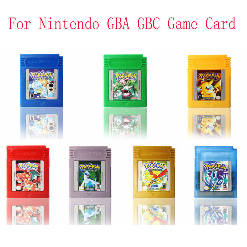 Game Card Classic For Nintedo Game Card GBC All Colours Pokemon Game ...
