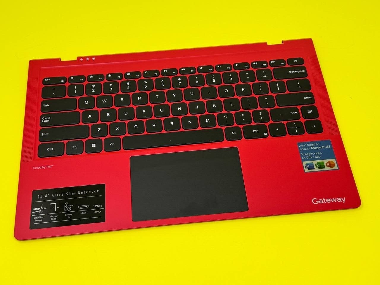 OEM GATEWAY GWNC21524-RD 15.6" LAPTOP PALMREST TOUCHPAD KEYBOARD RED ...