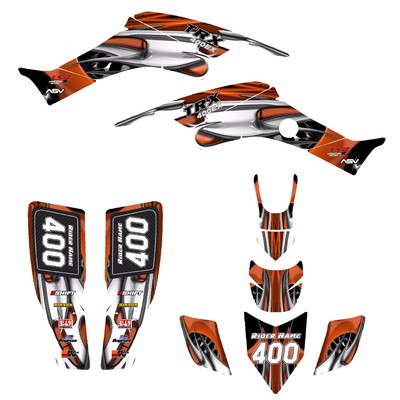 TRX 400 EX Graphics kit for Honda 1999 - 2007 400EX custom deco #4444 ...
