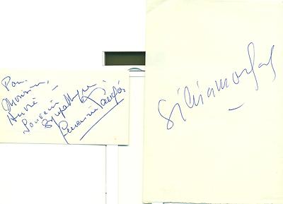 Autograph Signature by Silvia Monfort and dedication by Germaine ...