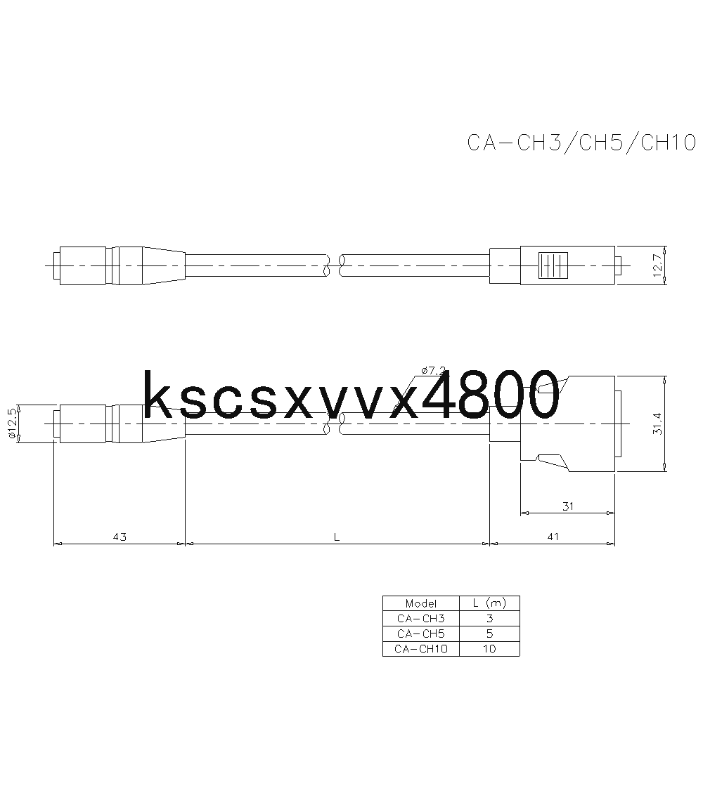 KEYENCE 3-m Camera Cable - CA-CH3 for sale online | eBay