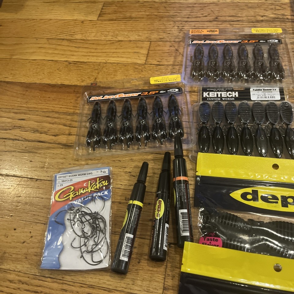 Lot Of Used Soft Plastic Fishing Lures Deps, Osp, BottomUp, Keitech, RAID | eBay