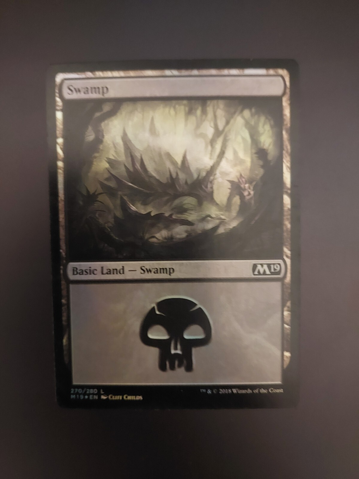 Swamp m19 land foil holo shiny Magic the Gathering MTG | eBay Australia