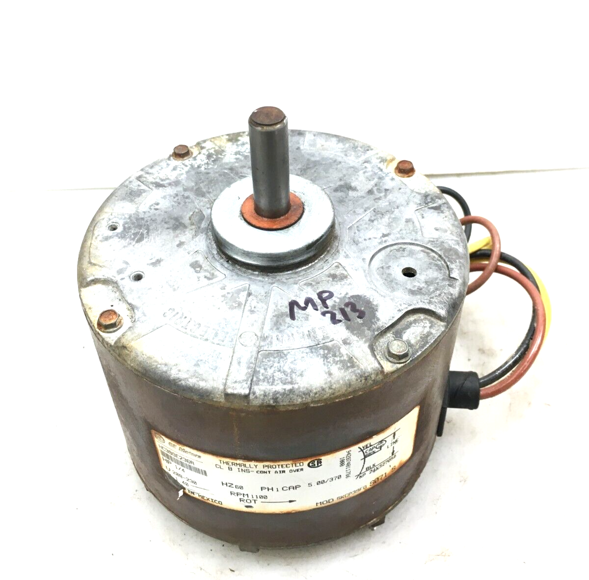 GE 5KCP39FGS071S Condenser FAN MOTOR 1/4 HP 230V HC39GE236A 1100RPM ...