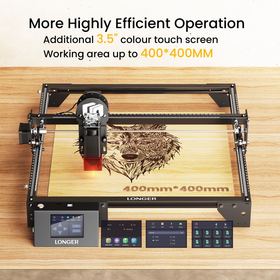 Longer Ray5 5W Laser Engraver, 60W Laser Cutter and High Precision ...