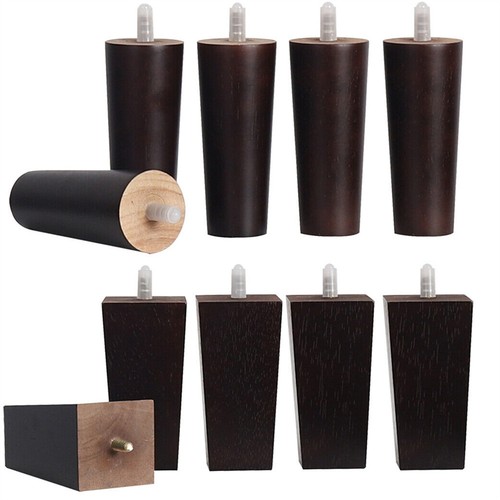 4x Wooden Furniture Tapered Replacement Legs Feet For Sofa Chair Bed ...