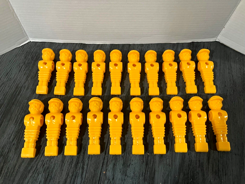 NWOB Replacement Foosball Men Plastic - Yellow - Set of 20 "Please Read ...