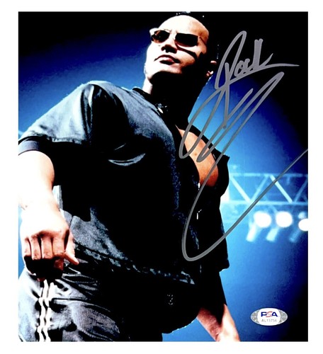 WWE THE ROCK SIGNED 8X10 AUTOGRAPHED WRESTLING PHOTO WITH PROOF AND PSA ...