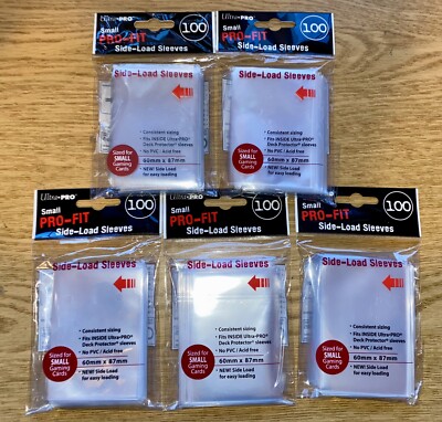 Ultra Pro PRO-FIT Small Size SIDE Load Inner Card Sleeves - 500 Total ...