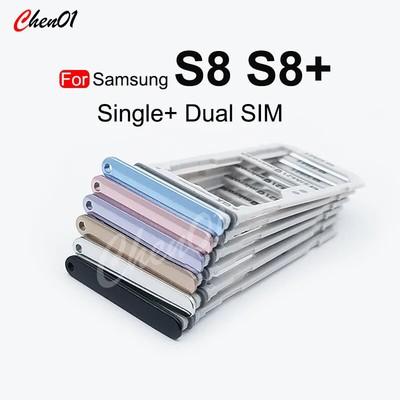 For Samsung Galaxy S8 S8+ Plus Single/Dual Sim Card Tray Slot Holder ...