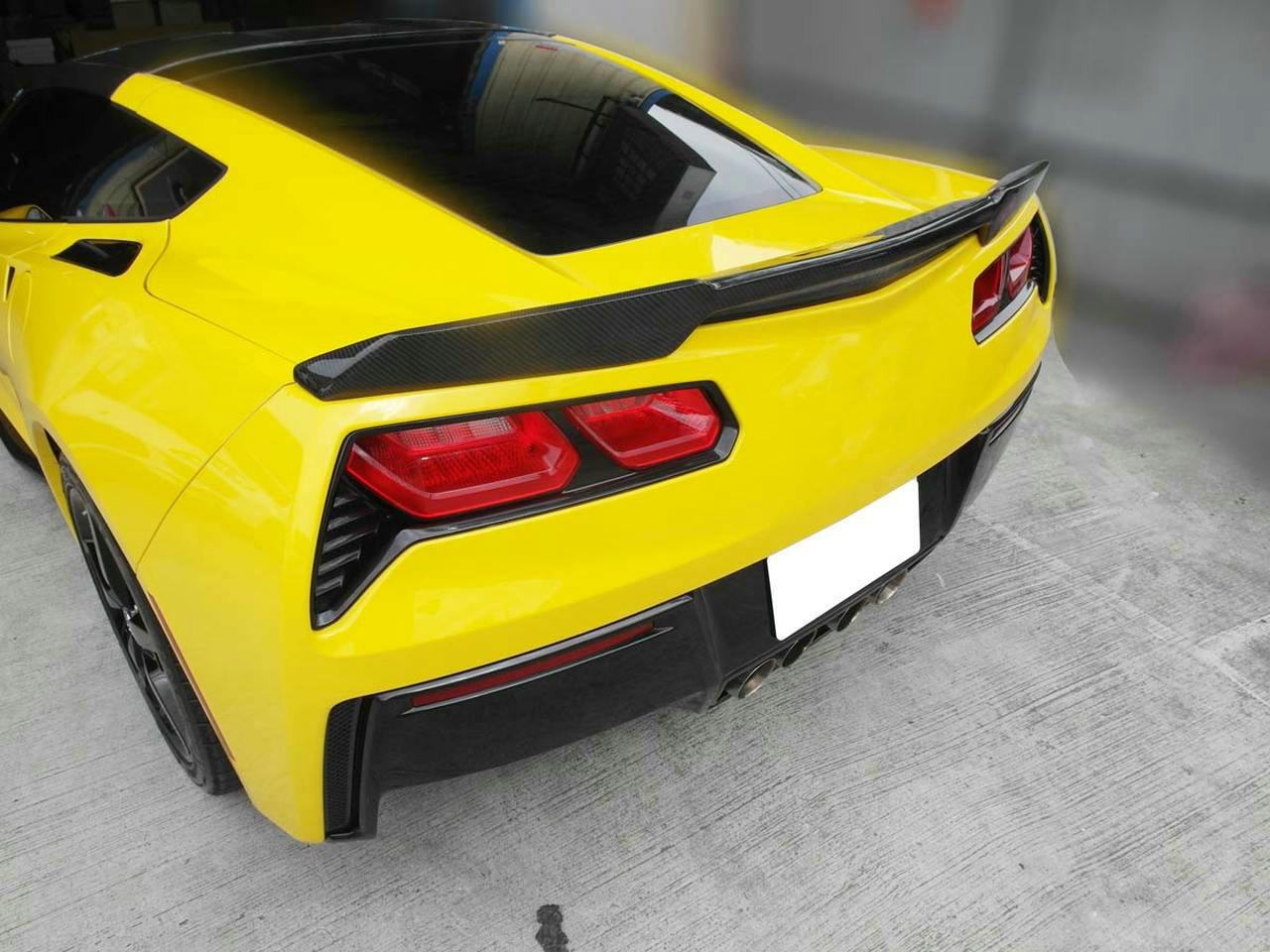 Z51 Package Style Trunk Spoiler Carbon Fiber Fits Chevy Corvette C7 ...