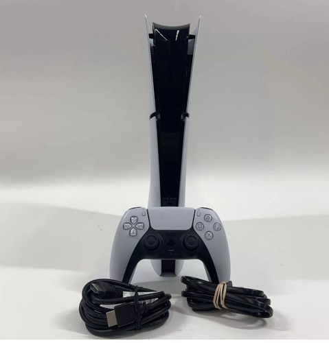 Sony PS5 Slim Digital Edition 1TB White Console Gaming System CFI-2015 ...