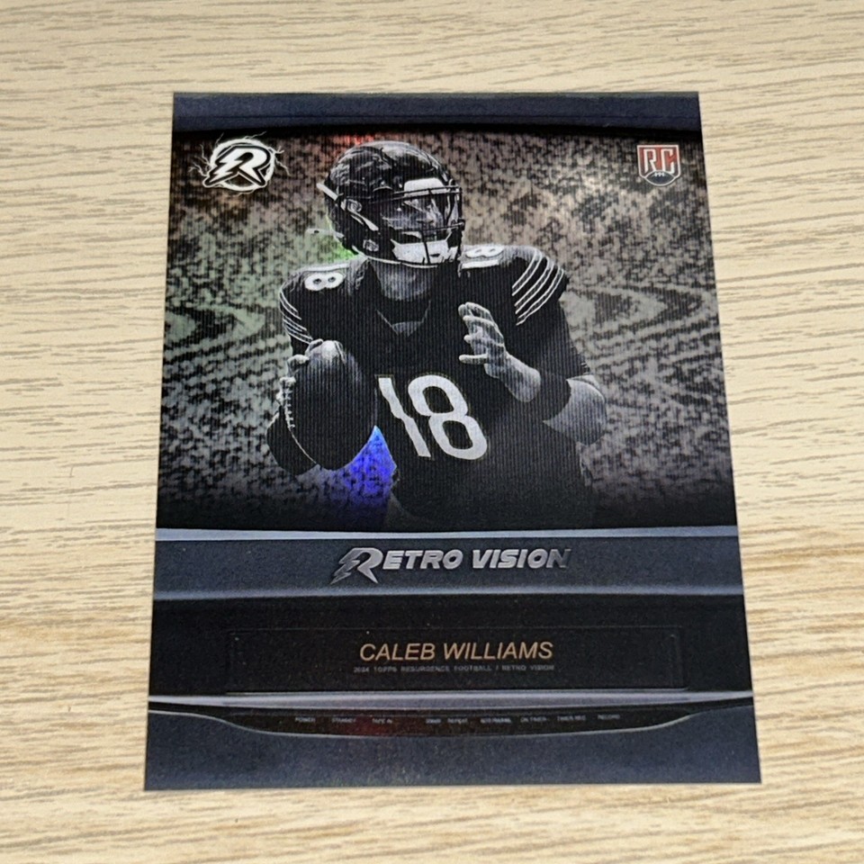 2024 Topps Resurgence Caleb Williams Rookie RETRO VISION Case Hit SSP ...