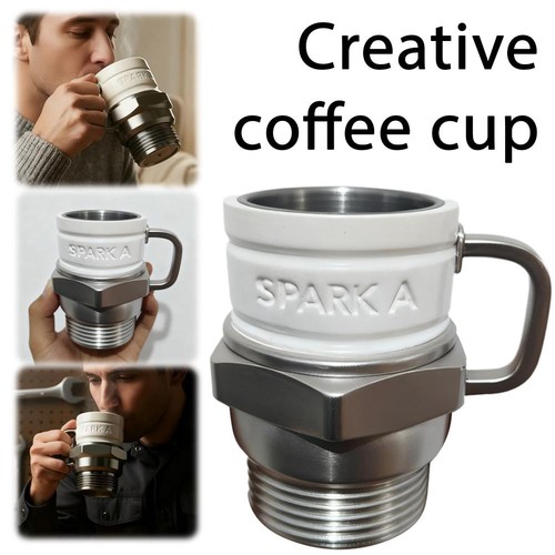 Spark Plug Mug, Engine Spark Plug Design, Novelty Coffee Mug K4K9 I5R7 ...