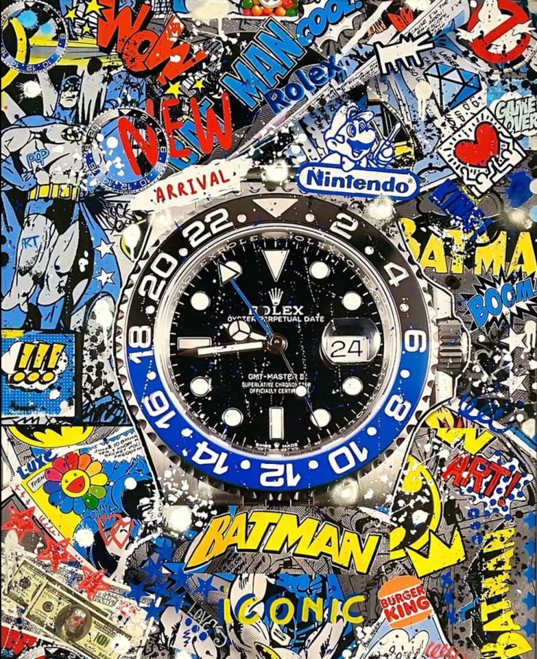 18x24 Street Art Poster - Batman Vs Rolex - Wall Art Pop Print | eBay