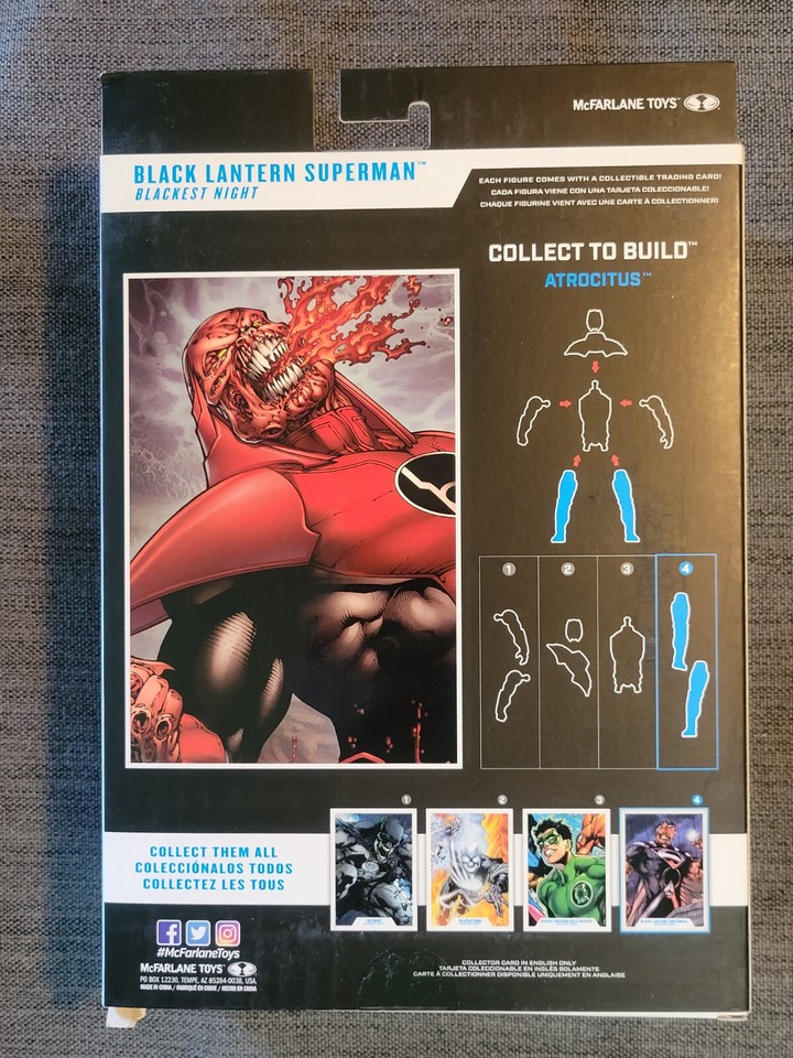 BLACK LANTERN SUPERMAN McFarlane Toys DC Multiverse 7" Figure Atrocitus ...