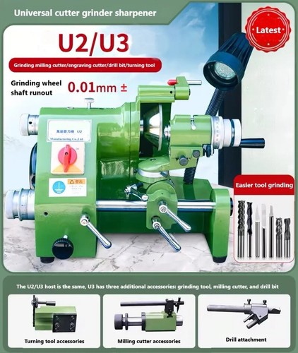 U2 Universal Cutter Grinder Sharpener for End Mill/Twist Drill/lathe ...
