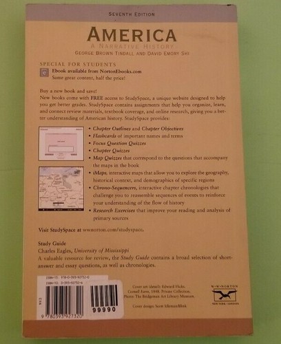 AMERICA - A Narrative History Vol. 1 by David Emory Shi and George ...