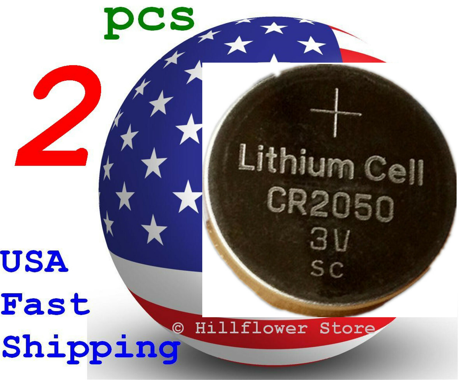 2 pcs CR2050 2050 LM2050 BR2050 Bulk 3V Lithium Battery | eBay