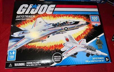 GI Joe 100 Piece Construction Brick Set Skystriker Hasbro New ...