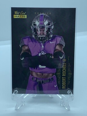 ROBERT ROCHELL 2021 Wild Card Matte Premier Black Los Angeles Rams RC # ...