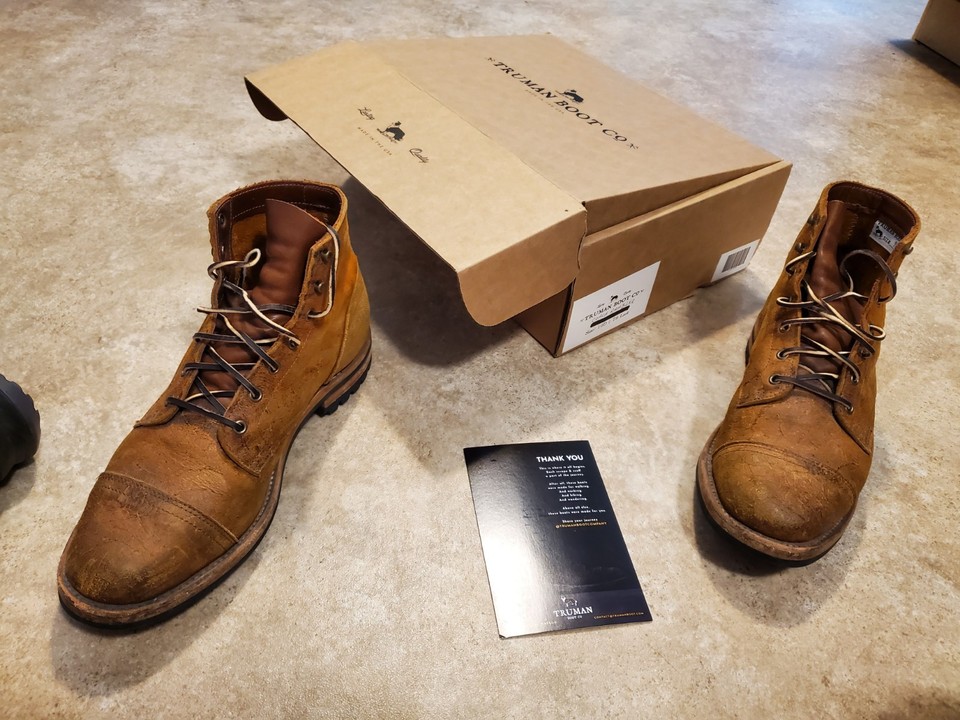 MEN'S TRUMAN BOOT'S COACH RAMBLER! Size 10D Leather! Toe Cap! VG!!! | eBay