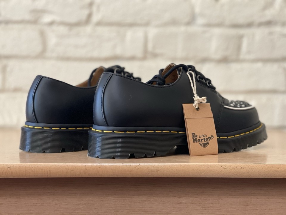 Dr. Martens Ramsey Creepers Black White Smooth Leather Oxfords Mens ...