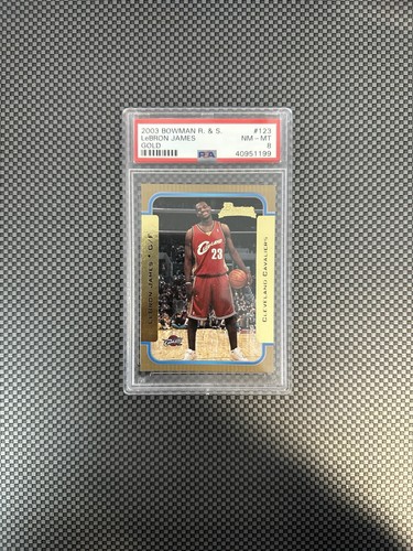 2003 Bowman Rookies & Stars Gold #123 Lebron James RC Rookie PSA 8 | eBay