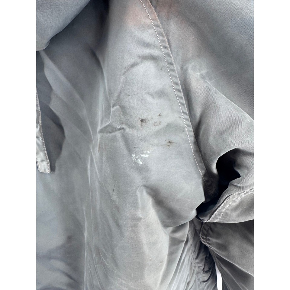 US Air Force Air Crew Heavy Attached Jacket N3B Spec Small Gray Vintage ...