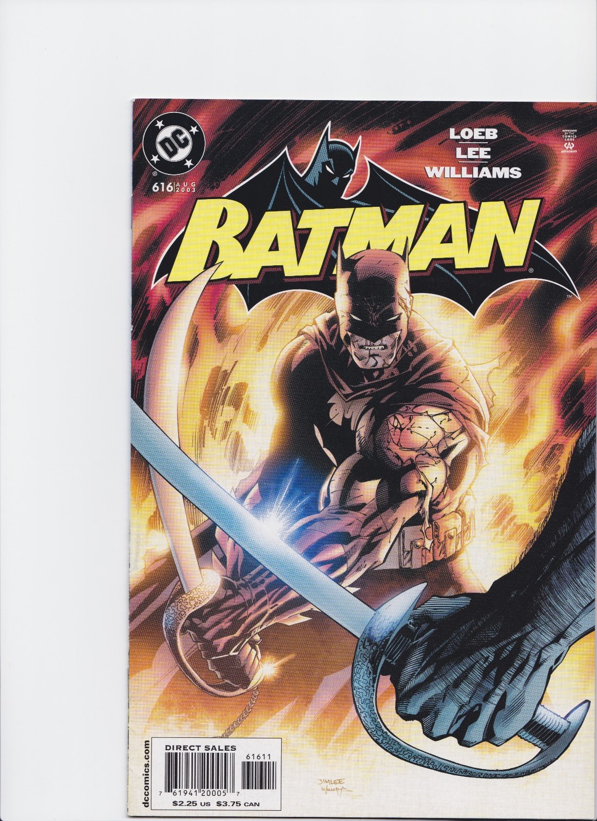 Batman #616 (Aug 2003, DC) NM hi res scans Jim Lee hush story line ras ...