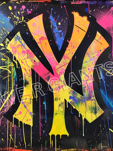 New York Yankees Poster 18x24 New York Yankees Logo Print Yankee ...