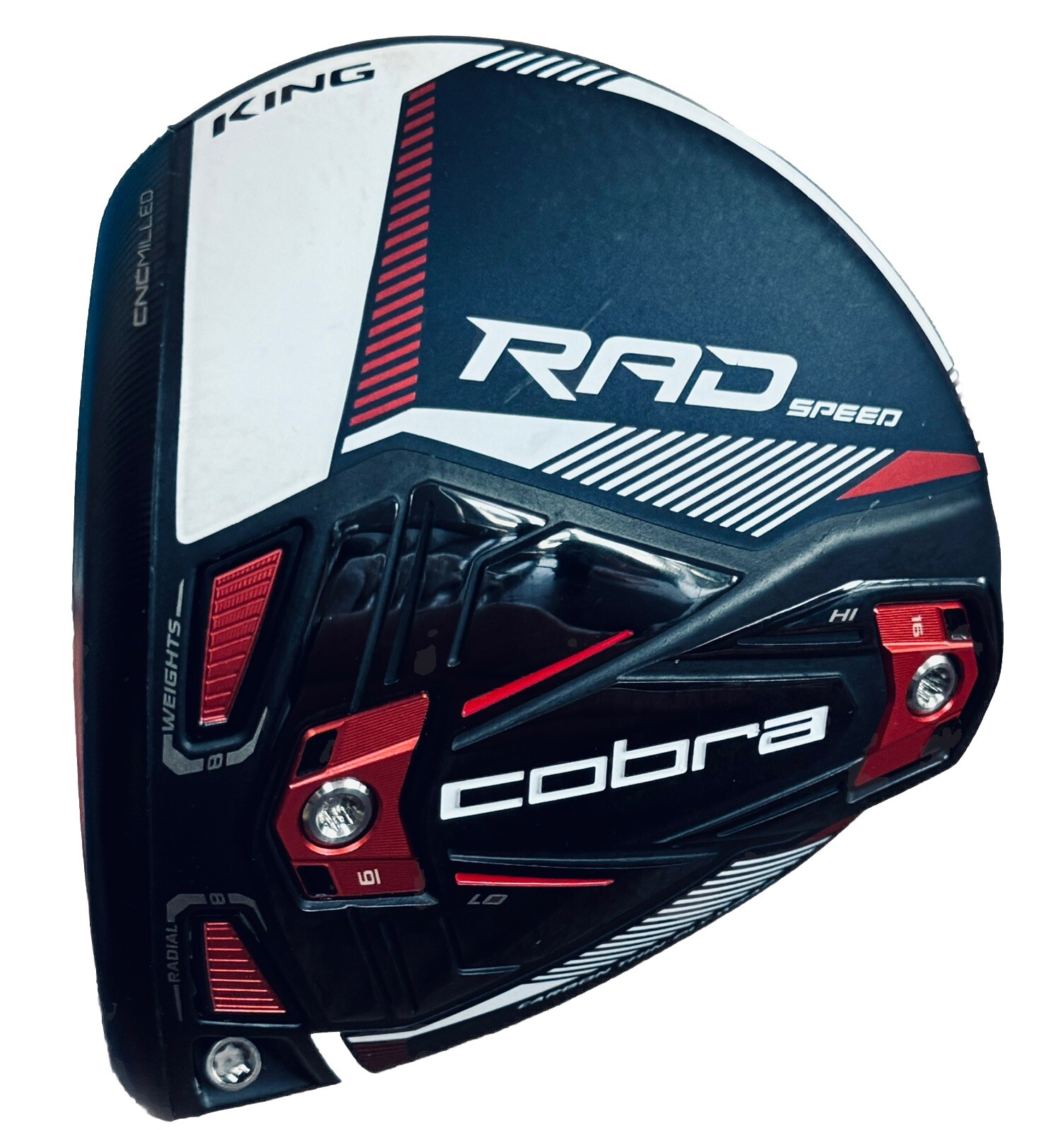 Left Handed Cobra RADSpeed Red/Peacoat Tour Length 10.5* Driver Extra ...