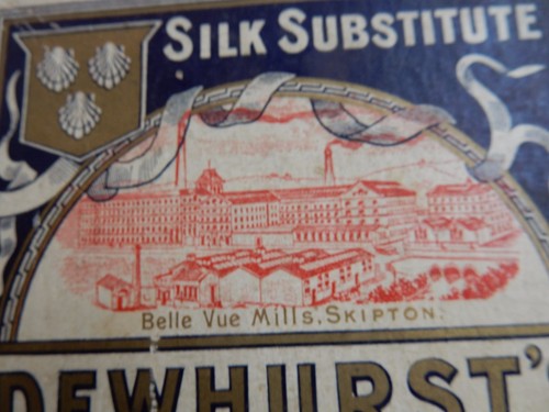 BELLE VUE MILLS SKIPTON vintage box and contents 10x 14x4 cm BD23 1FJ ...