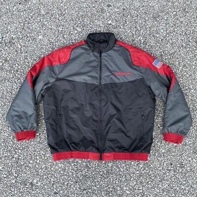 Snap On Jacket Mens 3XL Black Red Charcoal Winter Coat Mechanic Tools ...