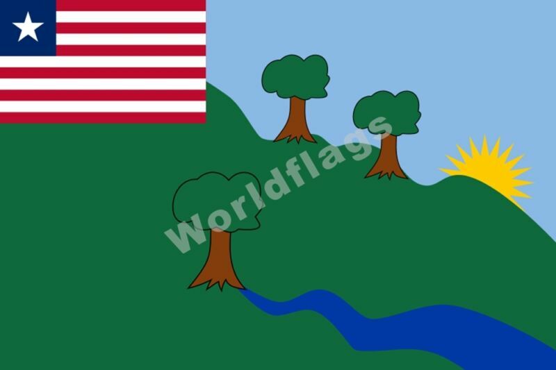 Liberia Flag 3X5FT Lofa Maryland Montserrado Nimba River Gee Rivercess ...