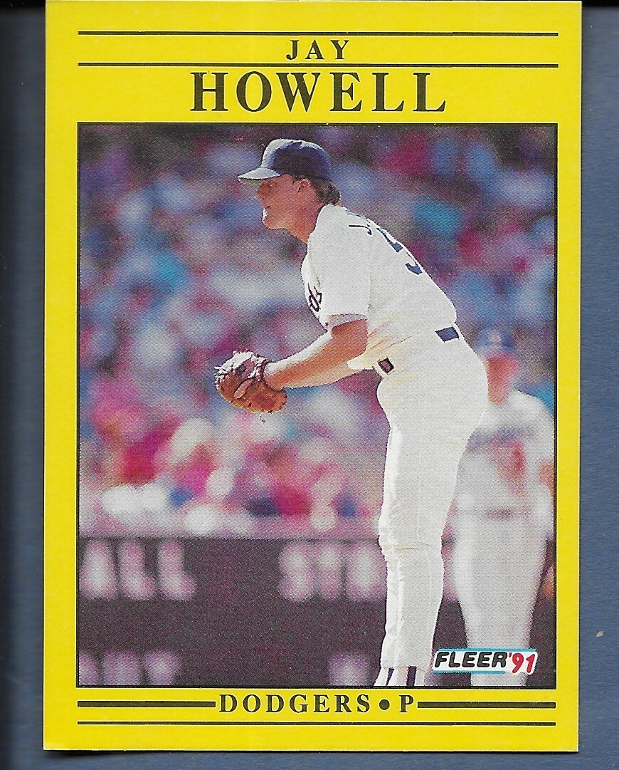 1991 Fleer Baseball #209 Jay Howell Error "Missing 82 Yankees Stat " | eBay